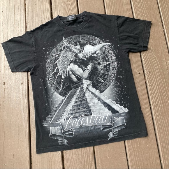 Shirts | Ancestral Aztec Warrior Mayan Calendar Chicano Art By David ...